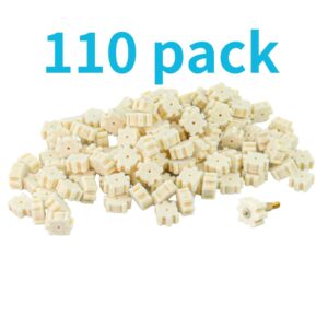 110 Pack Miaozhun .223Cal 5.56mm .300 Blackout Wool Star Chamber Cleaning Pads with Rod Fitting Adapter