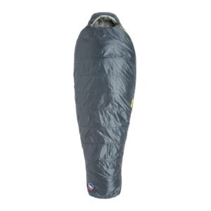 big agnes, anthracite sleeping bag, 20 degree, (fireline pro recycled), slate, long, left zip