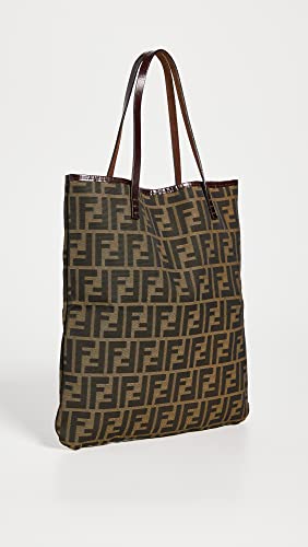 FENDI Women's Pre-Loved Tote, Zucca, Brown, One Size