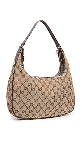 Gucci Women's Pre-Loved Shoulder Hobo, GG Canvas, Brown, One Size