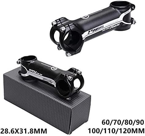 ZECHAO Mountain Road Bike Stem 31.8 * 60-130mm Ultralight 6/17 Degrees Bike Stems Mountain Short Handle Riser Bike Stem (Color : 17 Degrees, Size : 110mm)