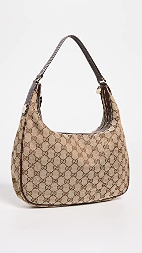 Gucci Women's Pre-Loved Shoulder Hobo, GG Canvas, Brown, One Size