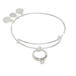 alex and ani just engaged' charm bangle bracelet