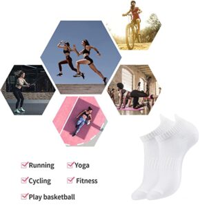 BallHull Women's and Men's Running Ankle Socks Low Cut Breathable Socks With Tab 6 Pairs, Black