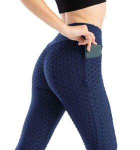 women's butt lift no see through high waist tik tok leggings workout yoga pants stretchy material (as1, alpha, s, regular, regular, pockets_navy blue, regular)