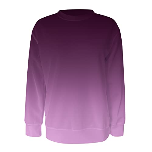 PUTEARDAT Womens Casual Long Sleeve Sweatshirt Crew Neck Cute,Deals of The Day Clearance Under 5.00,Bulk+pallets+for+Sale,Warehouse.Deals