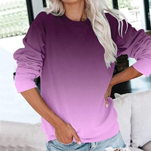 PUTEARDAT Womens Casual Long Sleeve Sweatshirt Crew Neck Cute,Deals of The Day Clearance Under 5.00,Bulk+pallets+for+Sale,Warehouse.Deals