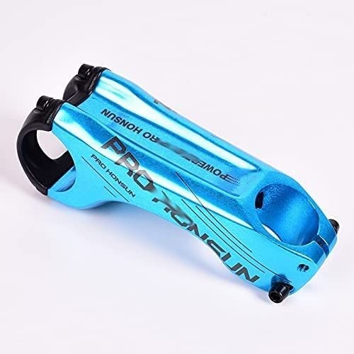 ZECHAO Mountain Road Bike Stem 31.8mm,Handlebar Rise Stem 17 Degree 90mm XC AM DH FR Bike Handlebar Bike Stem Cycling Parts Bike Stem (Color : Blue, Size : 90mm)