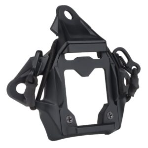 tactical universal nvg mount shroud compatible with 3-hole elastic string for ach/mich/ops-core fast/helmet (black)