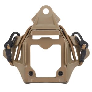 Tactical Universal NVG Mount Shroud Compatible with 3-Hole Elastic String for ACH/MICH/OPS-Core Fast/Helmet (Tan)