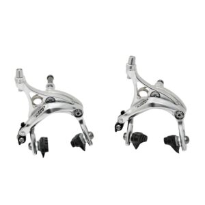 tektro r359 dual pivot caliper brake set 39-54mm designed for 32c tire, silver, mh2657