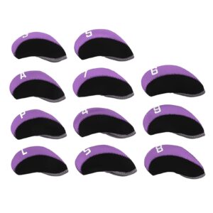 golf club head covers, golf club covers for hybrid, golf head cover for fairway wood hybrid golf club cover (purple)