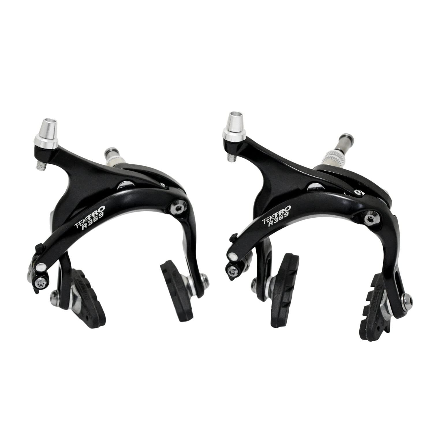 TEKTRO R369 Caliper Brake Set Long Reach 53-73mm, Black, MH2654