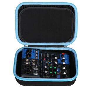 tourmate hard storage case compatible for yamaha mg06x mg06 6-input stereo mixer, protective hard shell carrying bag