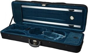 moslom nylon black square 4/4 acoustic square violin case & bags