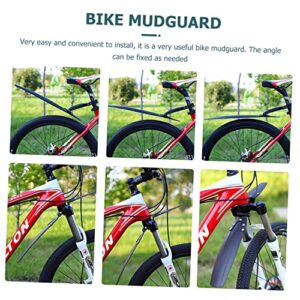 TOKIDNY 1 Set MTB Mudguard Mountain DIY Rear Fenders Adjustable Guard and Mudguards Bike Mud Guards of Front Universal Replacement Road Accessories for