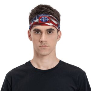 82nd Airborne Division Sports Headbands Unisex Yoga Non-Slip Quick-Drying Workout Hairband