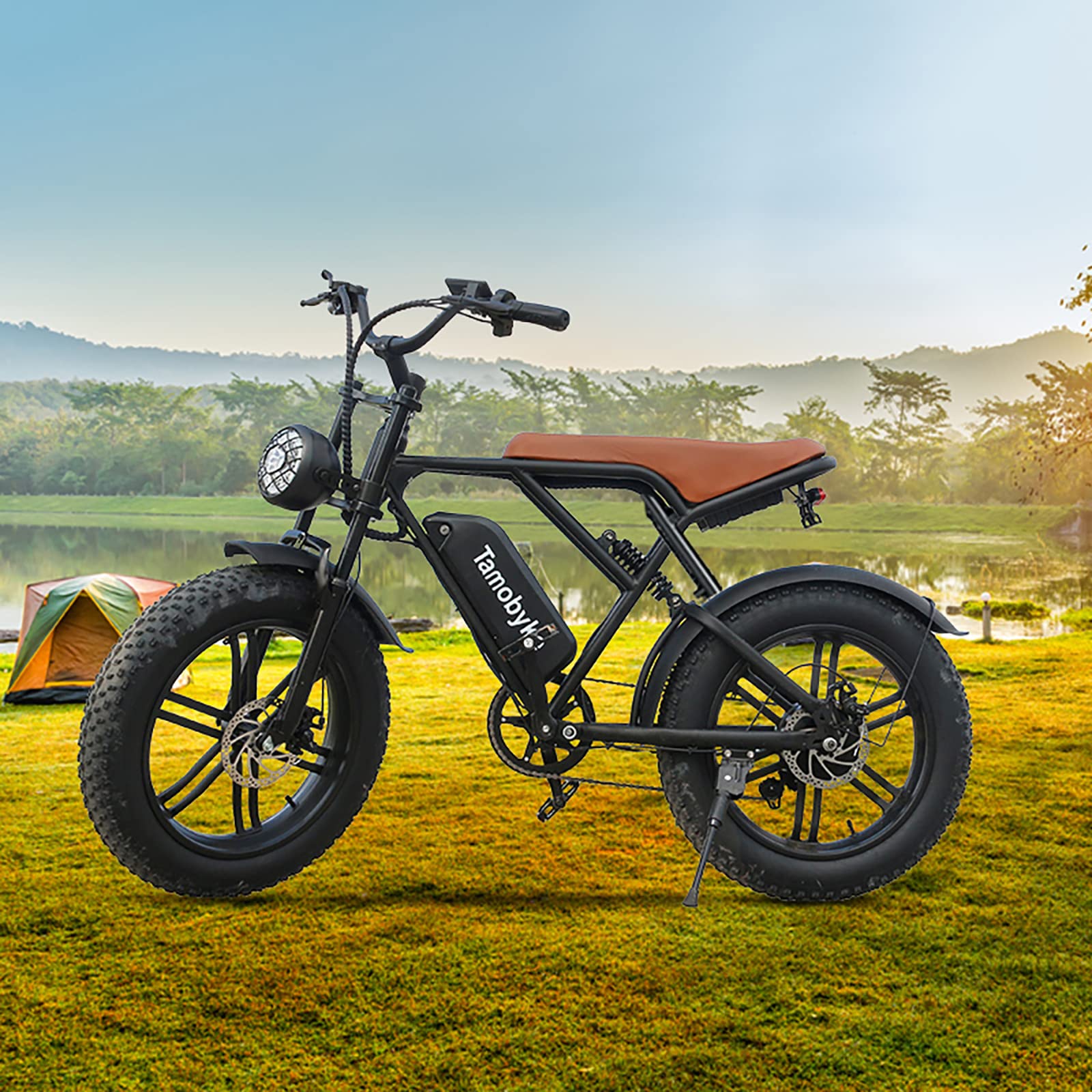 Oeleryo Electric Bike for Adults,750w Electric Bicycle,20"×4" Fat Tire Mountain Ebike,48v 15AH Removable Battery,28MPH & 38Miles Long Range,E Bikes for Adults Shimano 7 Speed for Outdoor Cycling