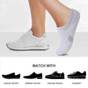 Amutost No Show Socks Womens Athletic Ankle Cushioned Socks