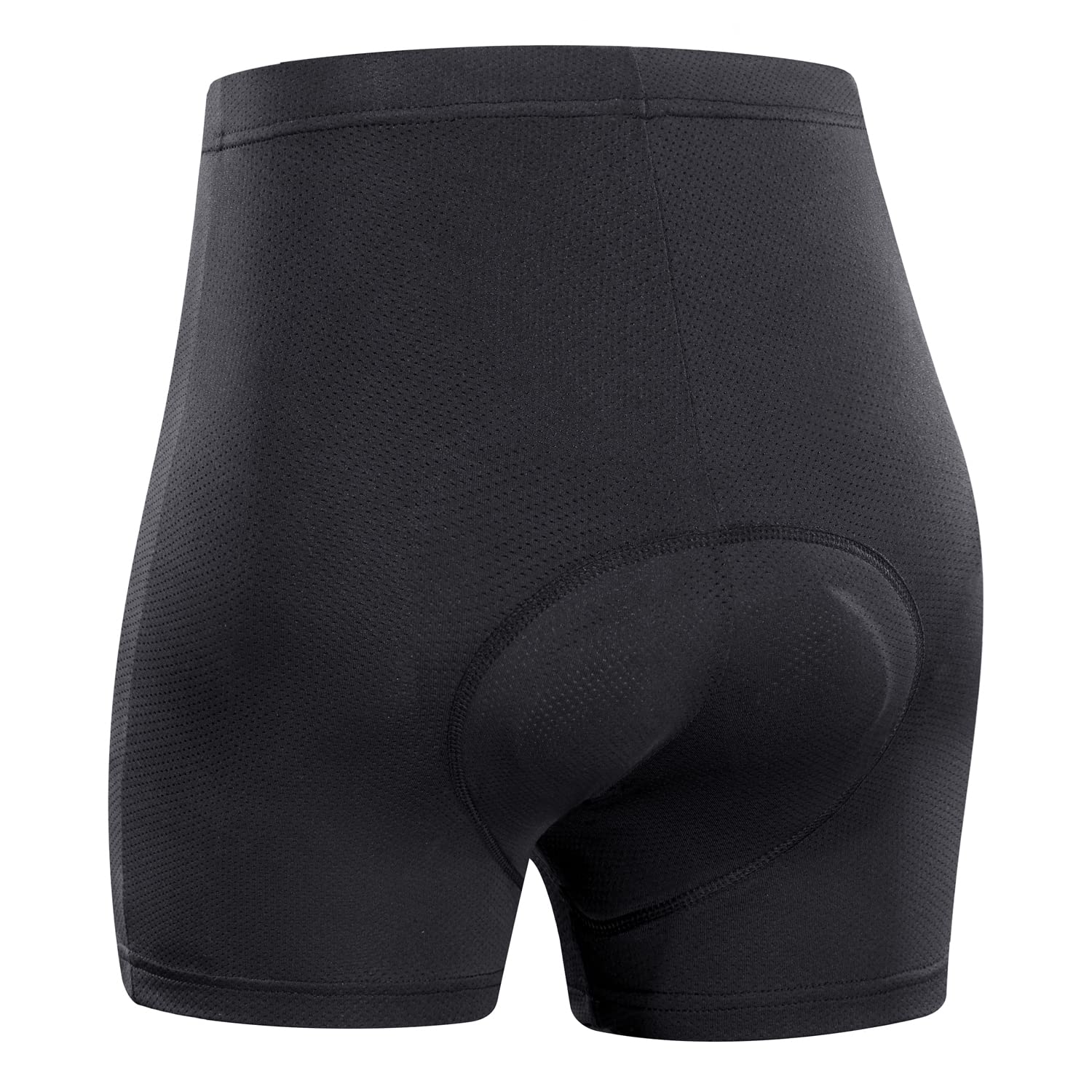 Przewalski Mens Cycling Underwear Shorts 4D Padded Bike Bicycle Undershorts MTB Liner Biking Underpants Black