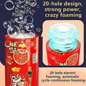 Firework Bubble Machine, Bubble Machine, Portable Fireworks Bubble Machine, New Year Fireworks Bubble Machine Lighting Bubbler, Sticker, for Parties Boy Girl Gift