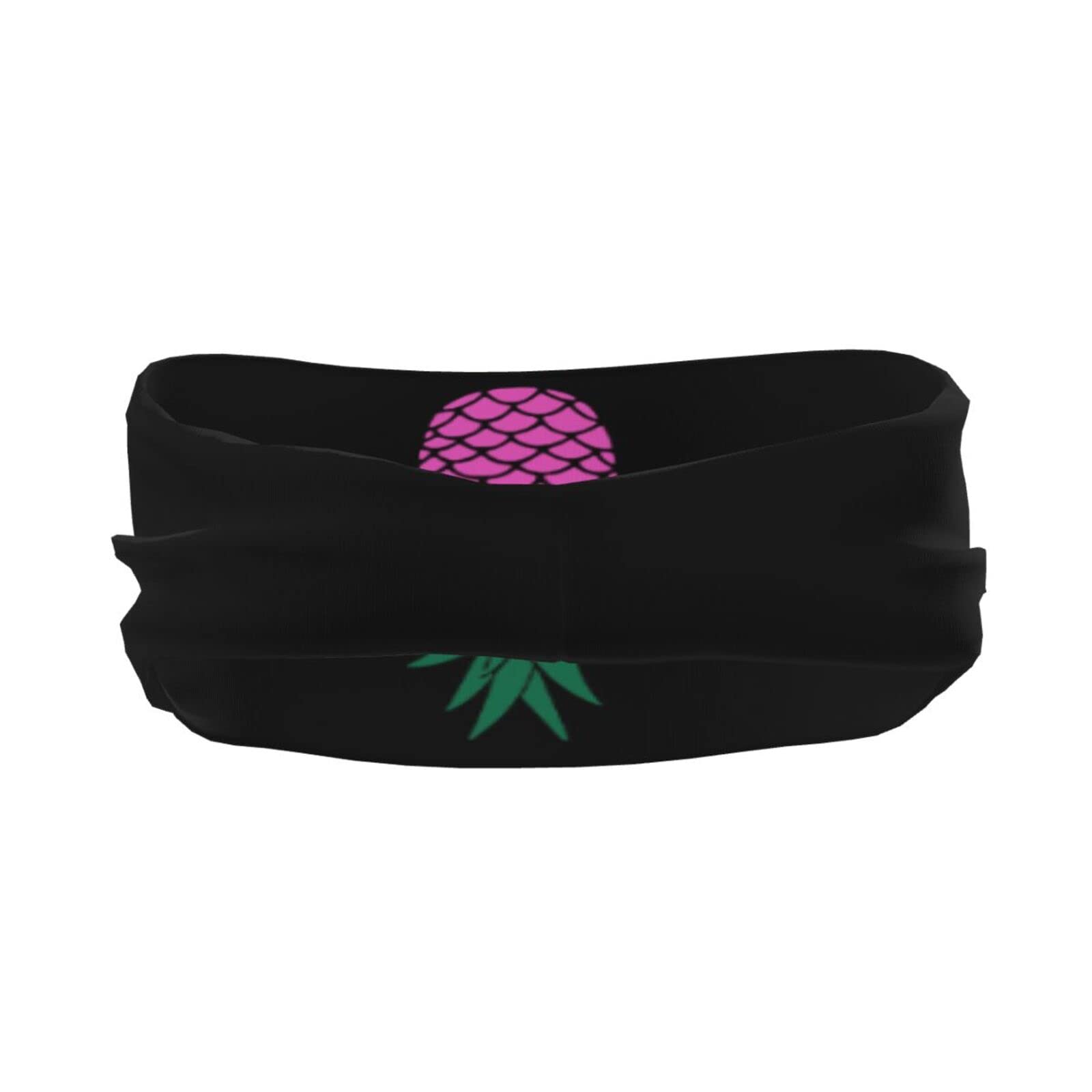 Upside Down Pineapple Sports Headbands Unisex Yoga Non-Slip Quick-Drying Workout Hairband