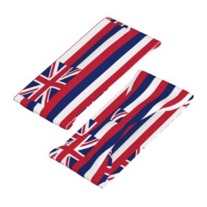 Hawaiian Flag Sports Headbands Unisex Yoga Non-Slip Quick-Drying Workout Hairband