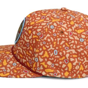 Dead Drift Fly Fishing Patch 5-Panel Vintage Trucker Rope Cap, Fly Fishing Hat (Trout Skin)