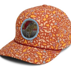 Dead Drift Fly Fishing Patch 5-Panel Vintage Trucker Rope Cap, Fly Fishing Hat (Trout Skin)