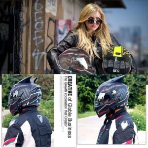 Modular Flip Up Motorcycle Helmet Bluetooth Integrated Full Face Helmet,DOT Approved Motorbike Street Bike Helmet with Bluetooth,Auto Answer, Adult Unisex