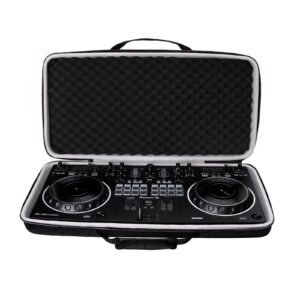 xanad hard case for pioneer dj ddj-rev1 2-deck serato dj controller - protective carrying storage bag