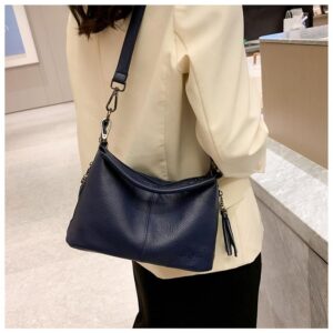 Genuine Leather Crossbody Bags for Women Hobo Purses and Handbags Ladies Shoulder Crossbody Purse