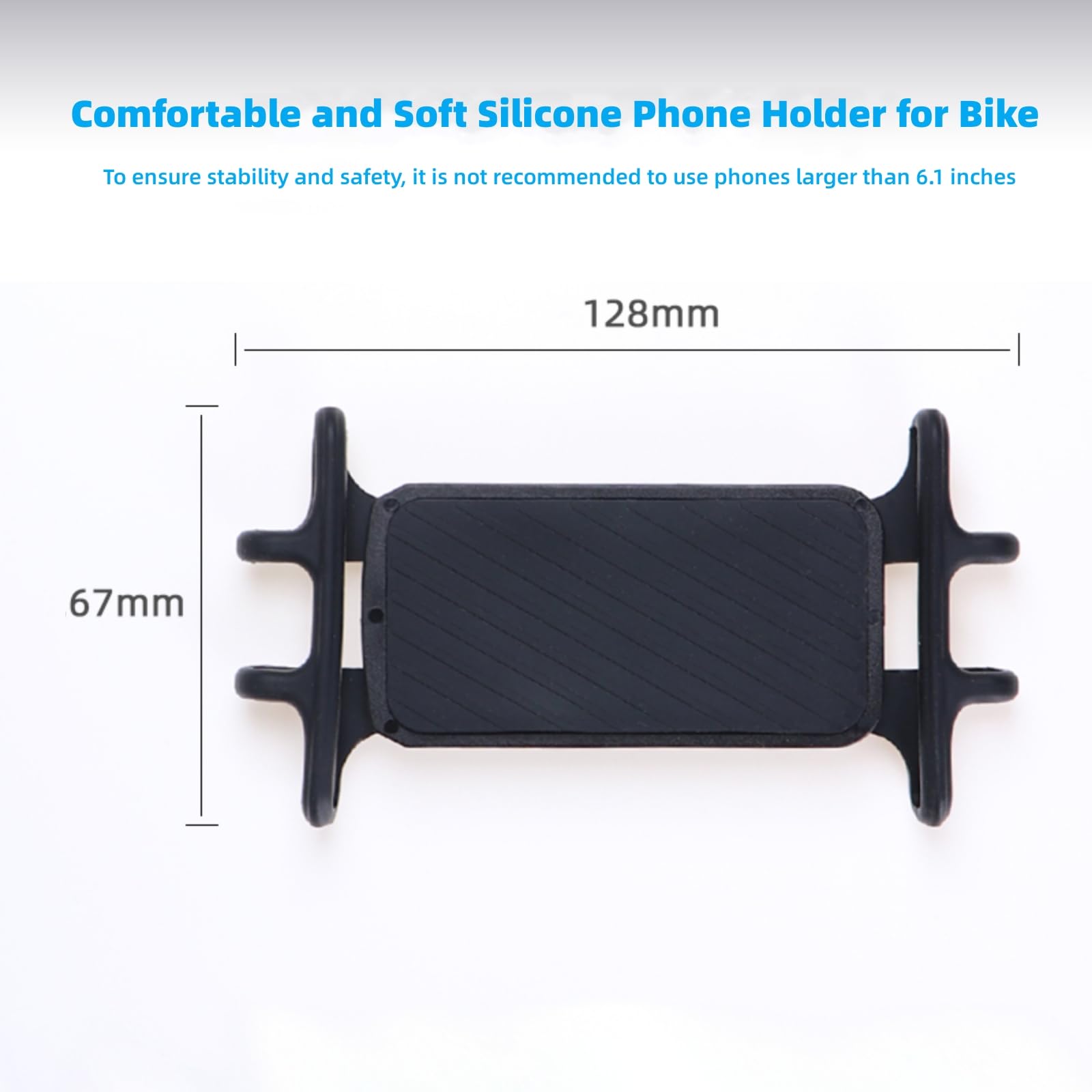 Bike Phone Holder Compatible with Most Phones,Compatible with Garmin Bicycle Bracket Mount Adapter,Detachable Universal Cell Phone Holder for Bike