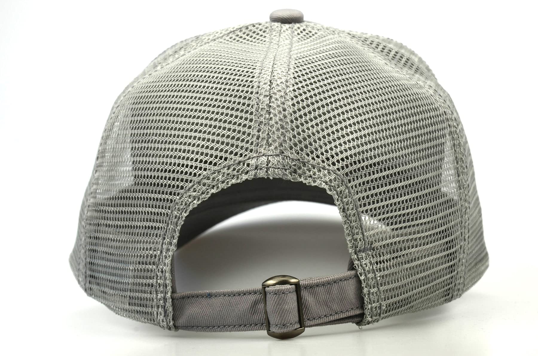 MUNULA Oversize XXL Mesh Trucker Hat Big Head Hats for Men High Crown Baseball Cap Breathable Dad Hat Adjustable 23.6"-25.6" (Gray)