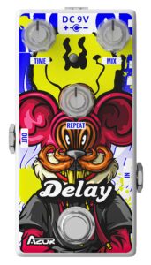 azor digital delay guitar effect pedal mouse vintage unique tones delay pedal for electric guitar ap508