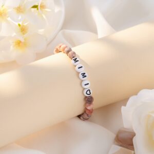 LAVEIR Mimi Gifts, Gifts for Grandmother Grandma Mimi Jewelry Bracelet Best Elderly Grandma 60th 70th 80th Birthday Mothers Day Gifts for Women from Granddaughter