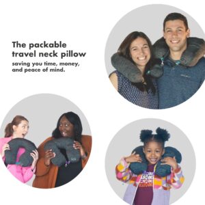 Zipplicity Neck Pack: The Ultimate Travel Companion - 6lbs Luggage Capacity, Secure Front Pocket, Hand-Sewn Comfort, Avoid Baggage Fees, and Keep Your Valuables Safe (Sporty Navy)