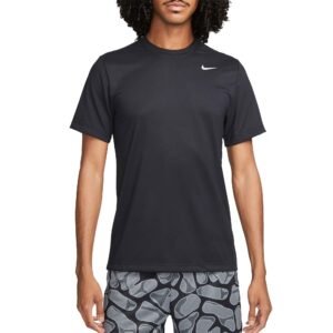 nike men's dri-fit legend fitness t-shirt black | gray lg