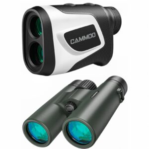 golf hunting rangefinder + 12x42 hd binoculars green