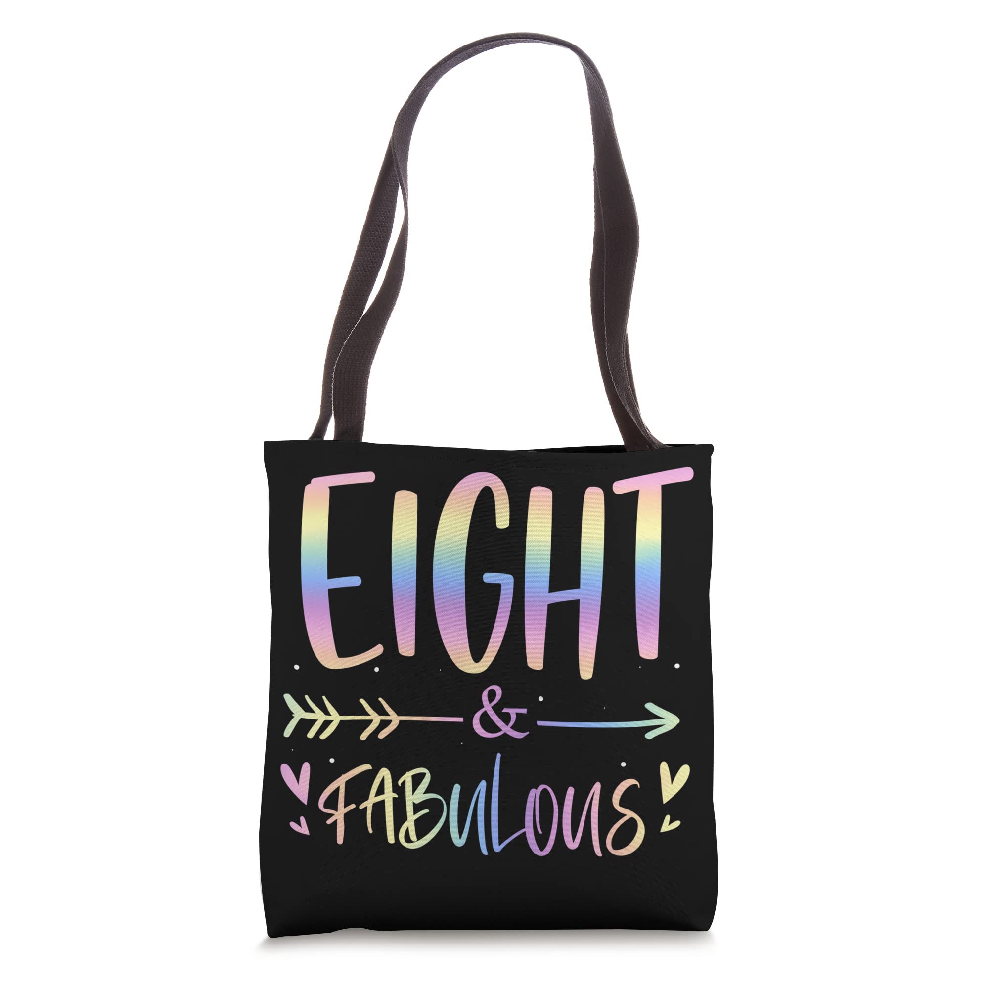 Eight And Fabulous 8th Birthday Girl Tie Dye 8 Years Old Kid Tote Bag