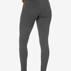 Roaman's Women's Plus Size Petite Ankle-Length Essential Stretch Legging - 1X, Heather Charcoal