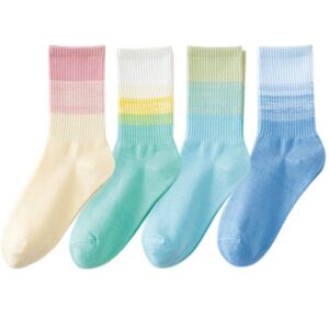 4/8/16 pairs cute women socks winter gifts for women floral ankle thermal socks boot hiking socks warm thick soft cotton socks cozy crew socks (4 pairs)