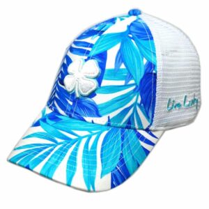 black clover island luck hat - tropical adjus 16 - white tropical - adjustable