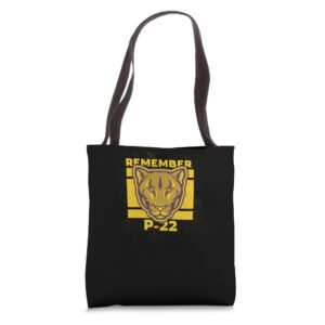 remember p-22 los angeles la mountain lion p22 tote bag