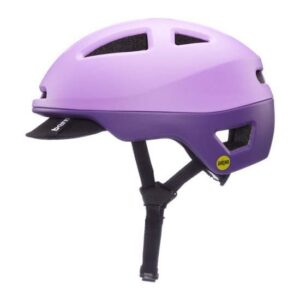 Bern Major Adult Bicycle Helmet, MIPS Rotational Impact Protection, Compass Dial-Adjusted Fit, MIPS Matte Electric Purple, Large