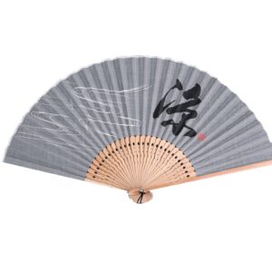 hand fan vintage folding fan handheld fan portable antique bamboo handle painting hand fan for wedding dance decorative fans hand fan for men and women performance dance decorations festival gift