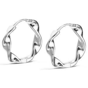 earrings for women sterling silver hoop earrings small hoop earrings for women huggie earrings white gold plated cartilage ear cuff for women 12mm-