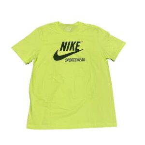 Nike Men Futura Sportswear Logo T-Shirt (as1, Alpha, l, Regular, Regular, Volt)