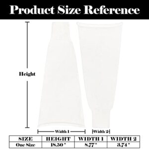 Olreco Leg Warmers Y2K White Leg Warmers Kawaii Flared Leg Warmers for Women Girls Kawaii Leg Warmer Socks Lolita Gyaru Clothes