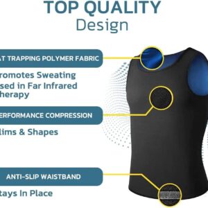 HAIION CGTFY Gynecomastia Compress Tank Top, Compression Tank Top Men, Men Slimming Body Shaper Vest (L/XL) Multicolor